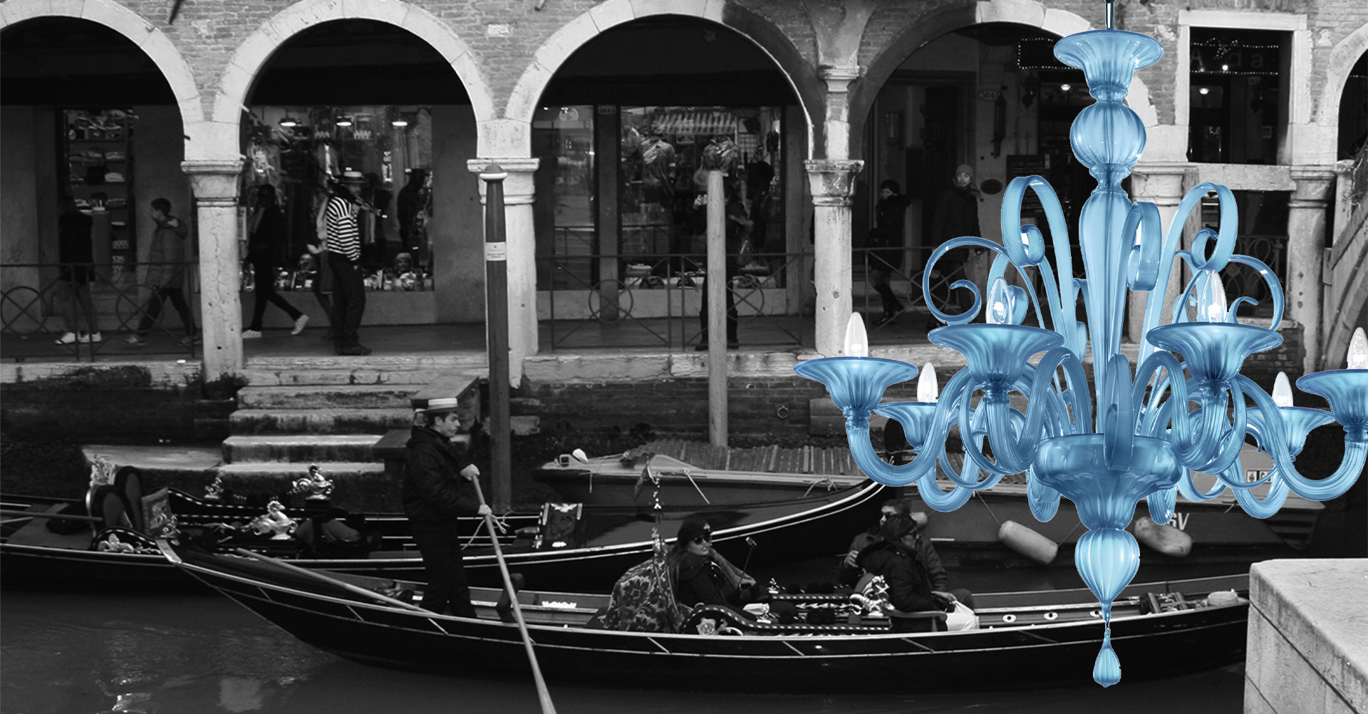 Venice Arte, Master glassmakers creating Murano glass chandeliers